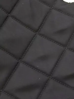 Prada Impuntu Tessuto Chain Shoulder Bag - Black