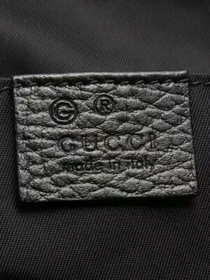 Gucci Gg Nylon Double Front Pocket Backpack