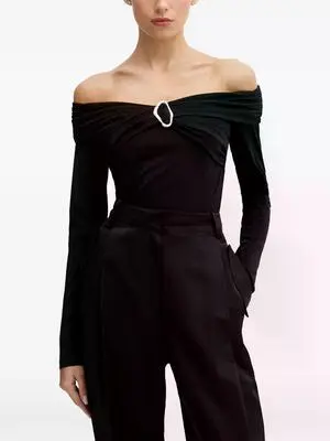Sisley Off-shoulder Hardware-detail Top