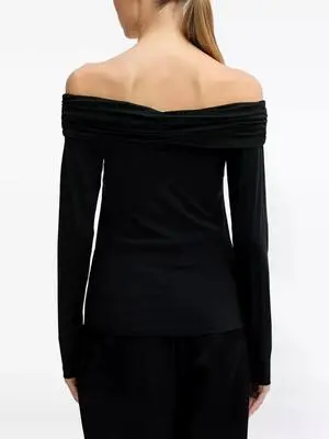 Sisley Off-shoulder Hardware-detail Top
