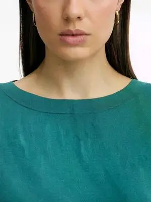 Sisley Boat-neck Drop-shoulder Pullover