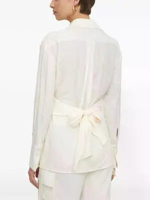 Sisley Wrap-style Long-sleeve Blouse