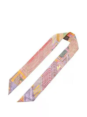 Hermès 2010s Pantin City Twilly Scarf - Pink