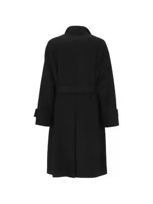 Tagliatore Double-breasted Belted Coat