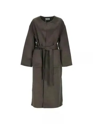 THE DYNAMIS STUDIO Belted Wool Coat