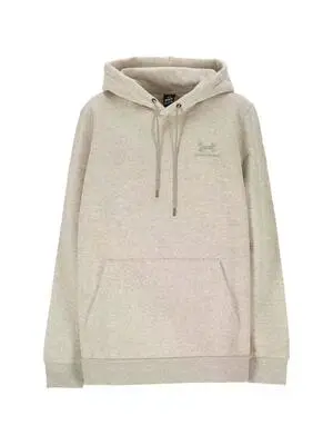 Under Armour Logo-embroidered Drawstring Hoodie - Neutrals