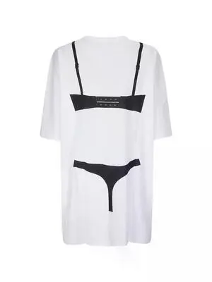 Vaquera Trompe L'oeil T-shirt - White