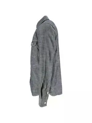 TELA GENOVA Emilio Raw Chambray Shirt Jacket