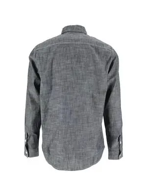 TELA GENOVA Emilio Raw Chambray Shirt Jacket