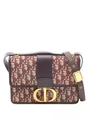 Dior Oblique Canvas 30 Montaigne Crossbody Bag - Red