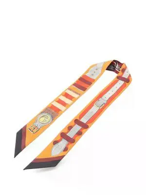 Hermès 2010s Poetic Catalog Twilly Scarf