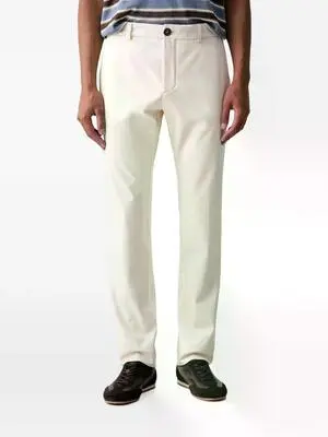 Paul & Shark Bellagio X-soft Logo-embroidered Chino Trousers - Neutrals