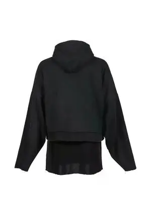 ARNODEFRANCE Overlapped Cropped Hoodie