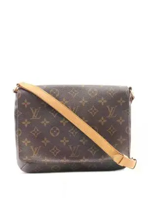 LOUIS VUITTON Monogram Musette Tango Shoulder Bag - Brown