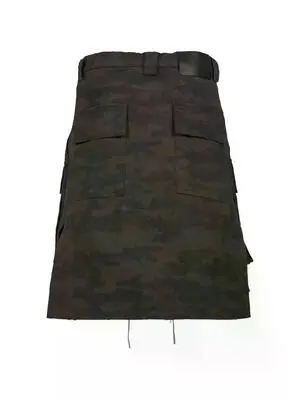 ARNODEFRANCE Ardondefrance Camouflage Print Utility Skirt
