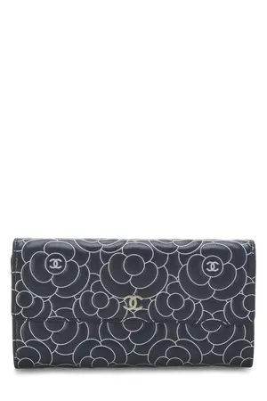Chanel Lambskin Camellia Wallet