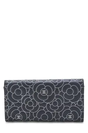 Chanel Lambskin Camellia Wallet