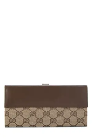 Gucci Original Gg Canvas Jackie Continental Wallet
