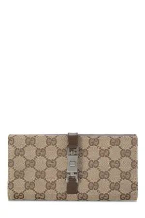 Gucci Original Gg Canvas Jackie Continental Wallet - Brown