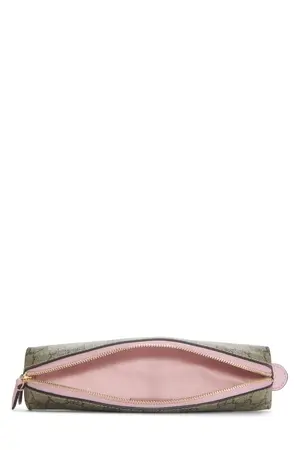 Gucci X Disney Brown Gg Supreme Canvas Daisy Duck Penil Case