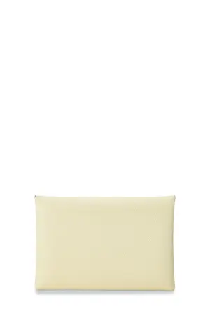 Hermès Epsom Calvi Duo - Jaune Milton