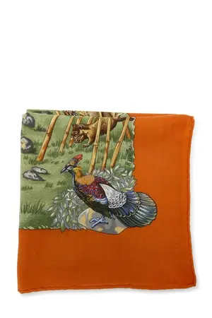 Hermès Multicolor 'sichuan' Cashmere Scarf