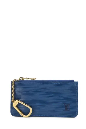 LOUIS VUITTON Epi Pochette Clefs - Blue