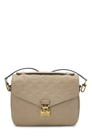 LOUIS VUITTON Monogram Empreinte Pochette Metis - Grey