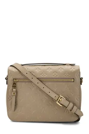 LOUIS VUITTON Monogram Empreinte Pochette Metis - Grey