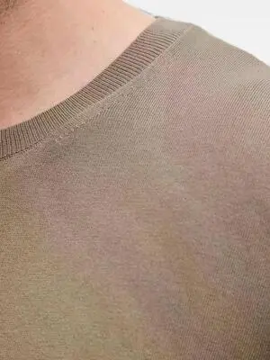 Sisley Crew-neck Long-sleeve Sweater - Brown