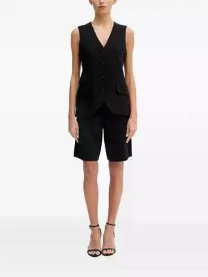 Sisley V-neck Button-up Waistcoat