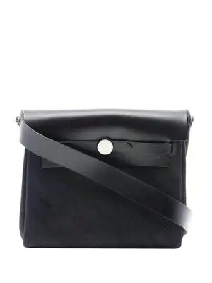Hermès 2026 Military Toile And Vache Hunter Herbag Zip 20 Crossbody Bag - Black