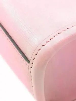 Gucci 2016-2026 Bnf Mini Textured Dollar Calfskin Bananya Print Vertical Satchel - Pink