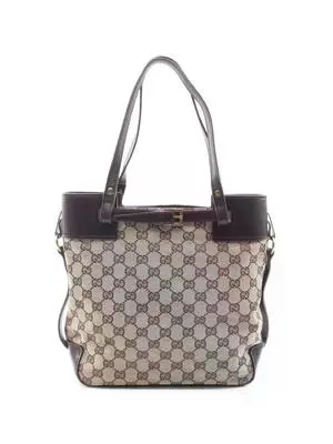 Gucci 2000s Gg Canvas Tote Bag - Neutrals