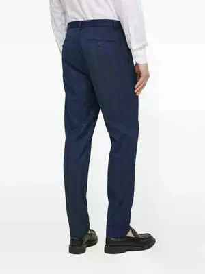 Sisley Check-pattern Pleated Trousers