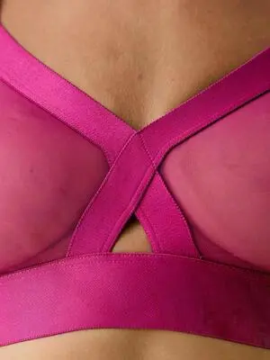 Dkny Mesh-panelled Bra