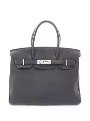 Hermès 2008 30 Birkin Togo Tote Bag - Black