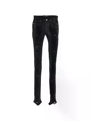 604SERVICE Distressed Skinny Jeans