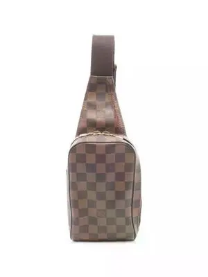 LOUIS VUITTON 2005 Damier Ebene Geronimos Belt Bag - Brown