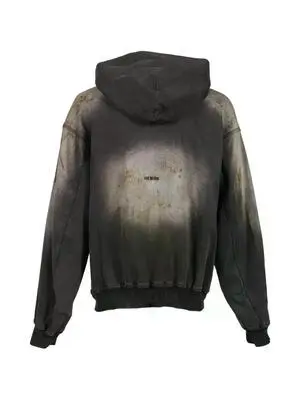 We11Done Dirty-wash Zip-up Hoodie