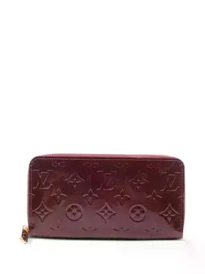 LOUIS VUITTON 2010 Zippy Monogram Vernis Wallet - Red