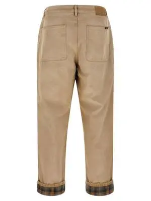 GOLDEN GOOSE Journey Russell Trousers With Check Lapels