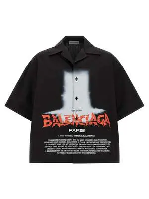 Balenciaga The Door' Bowling Shirt - Black