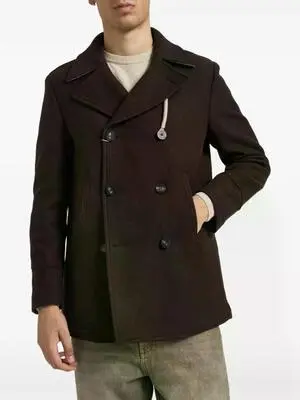 CAMPLIN Double-breasted Long-sleeve Coat