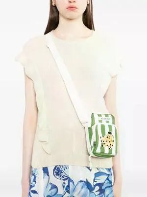 Farm Rio Striped Banna Tropical Mini Bag