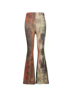 VIVAMUS Earth Tie-dye Flared Trousers