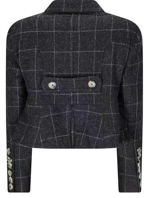Vaquera Check-pattern Double-breasted Jacket