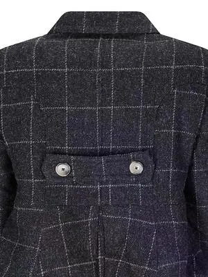 Vaquera Check-pattern Double-breasted Jacket - Grey