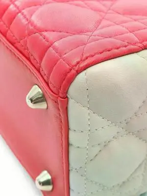 Dior Christian Dior Cannage Tote Bag Red