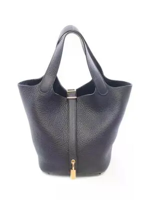 Hermès Pm Picotin Lock Caban Tote Bag - Blue